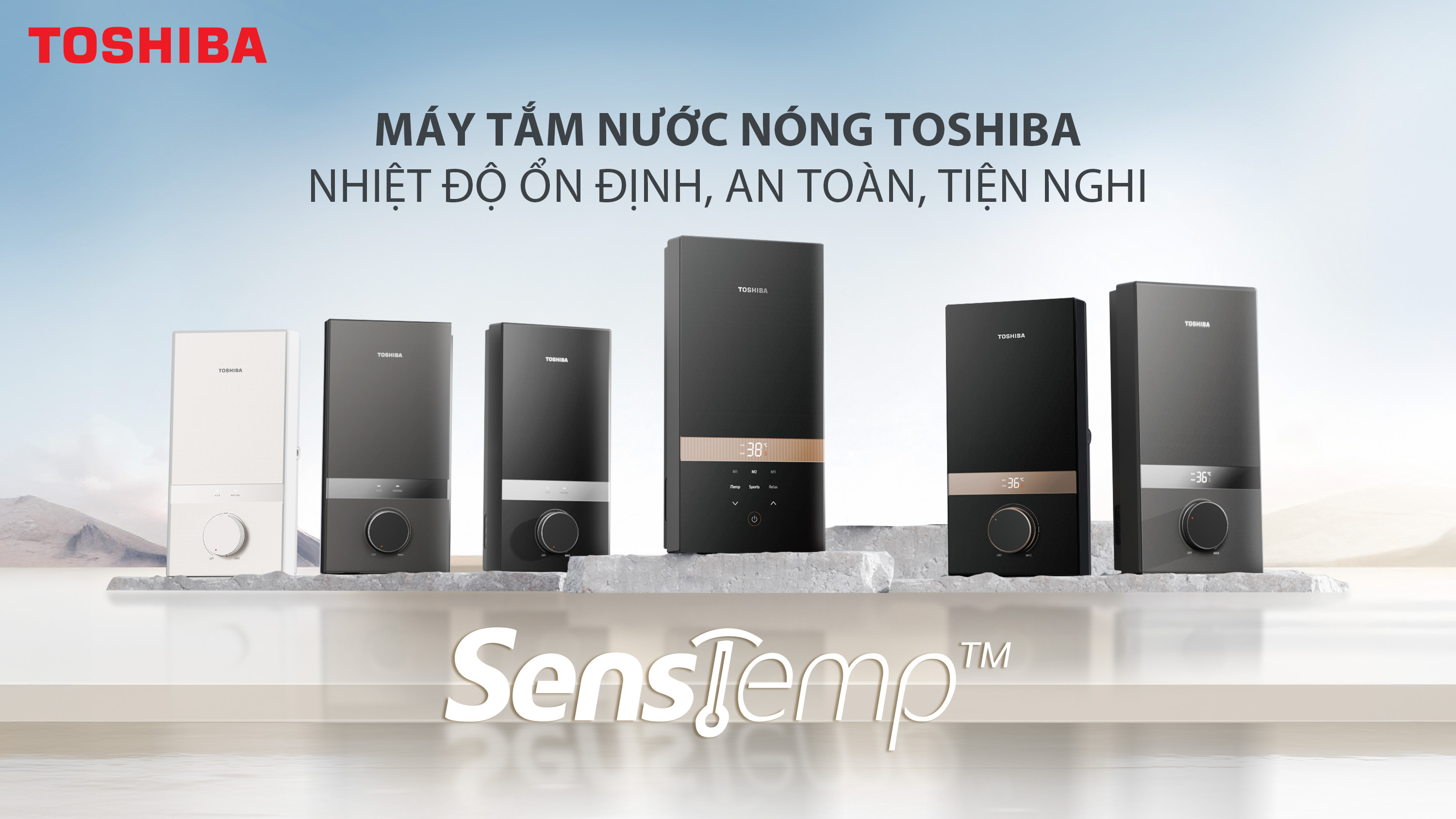 Máy tắm nước nóng cao cấp Toshiba, giải pháp cân bằng “thân - tâm - trí” giữa nhịp sống hiện đại